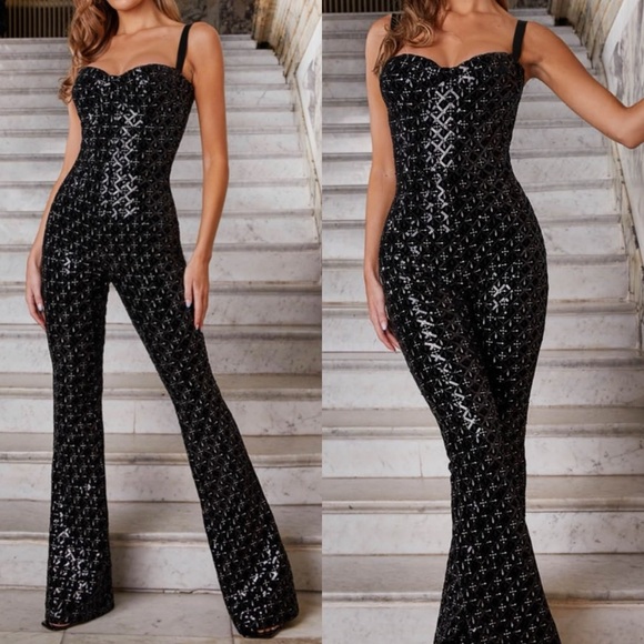 NADINE MERABI | Pants & Jumpsuits | New Nadine Merabi Hailey Black ...